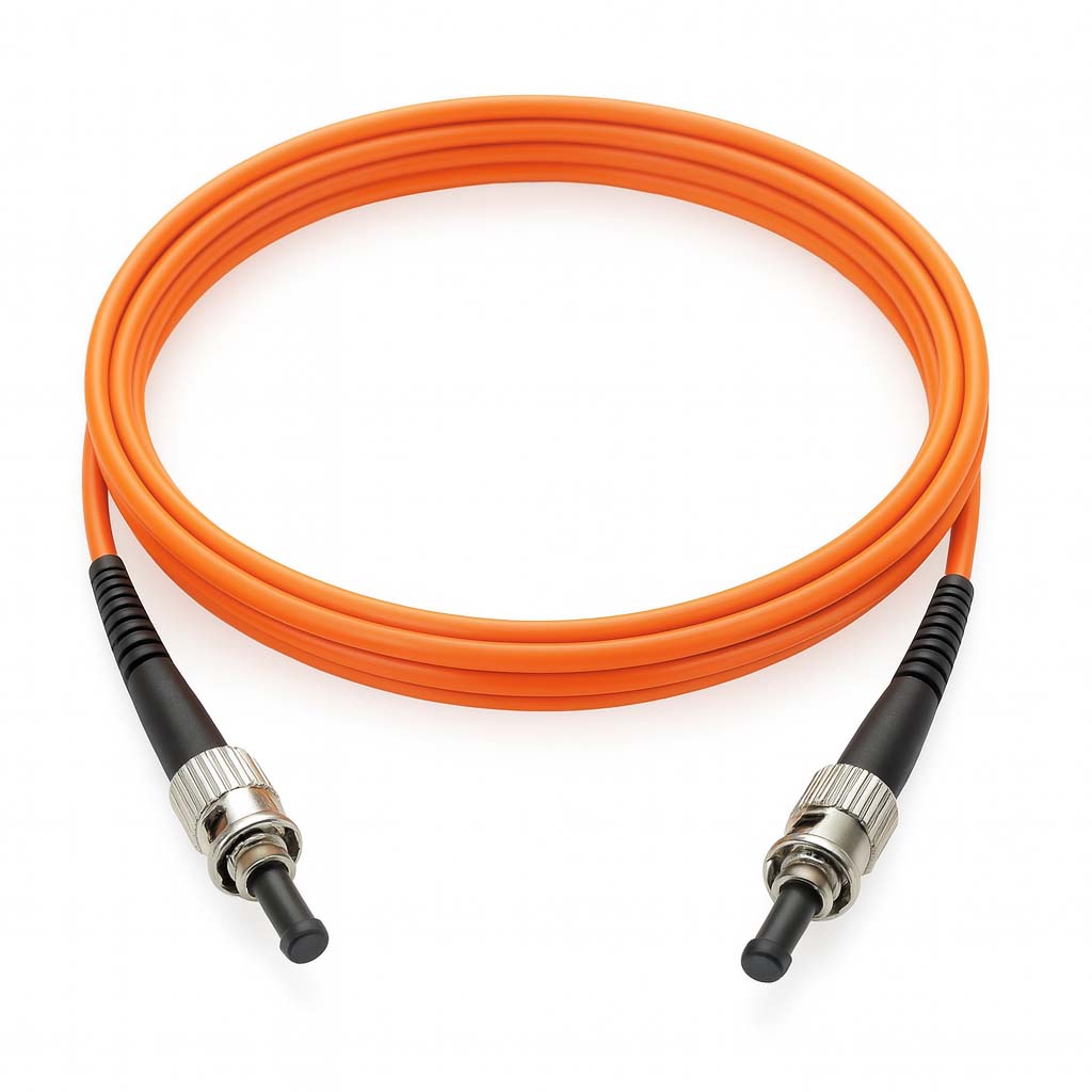 OM2 (ST - ST) Multimode Simplex Fiber Cable – 3mm Orange Jacket ...