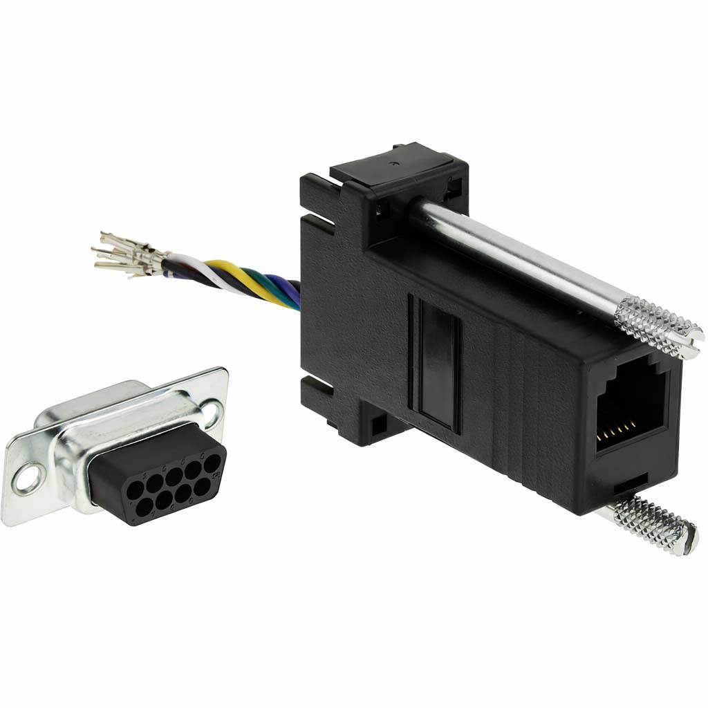 Modular Adapter- DB9 Female – RJ12 Adapter – 6P/6C/USOC - Gruber ...