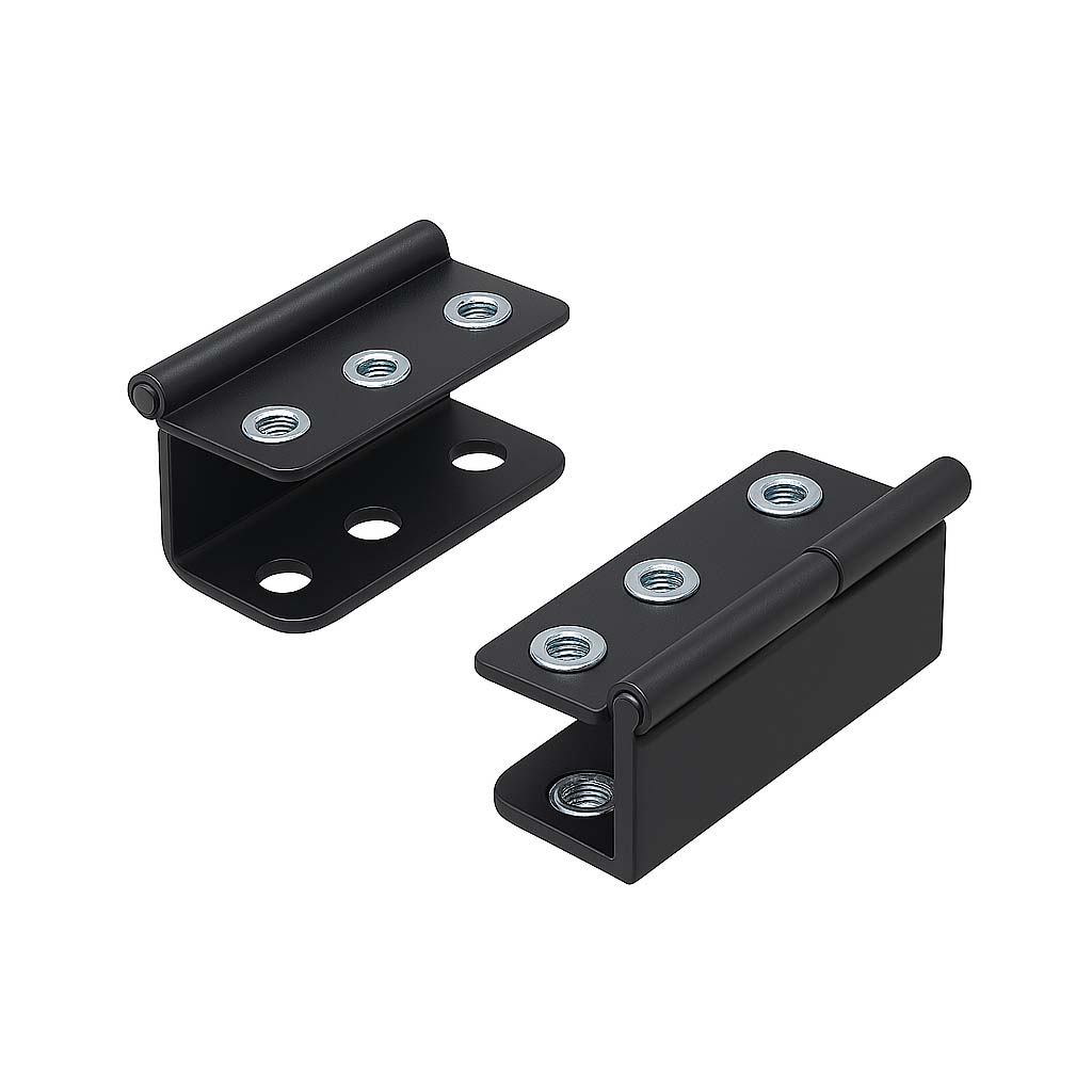 Hinged Extender Bracket Set - 1U - Gruber Communications