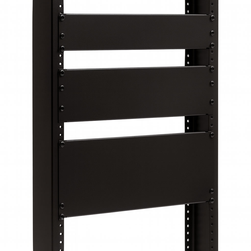 19" Blank Steel Filler Panel - 1U - Gruber Communications