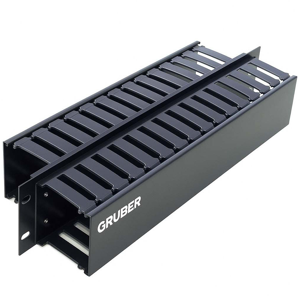 Finger Duct Cable Management - 8" - Gruber Communications