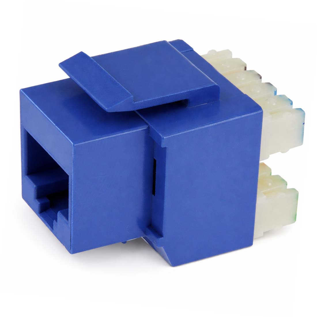 Cat5e Keystone Jack - RJ45/110 180° - 8P/8C - 568-B - Gruber Communications