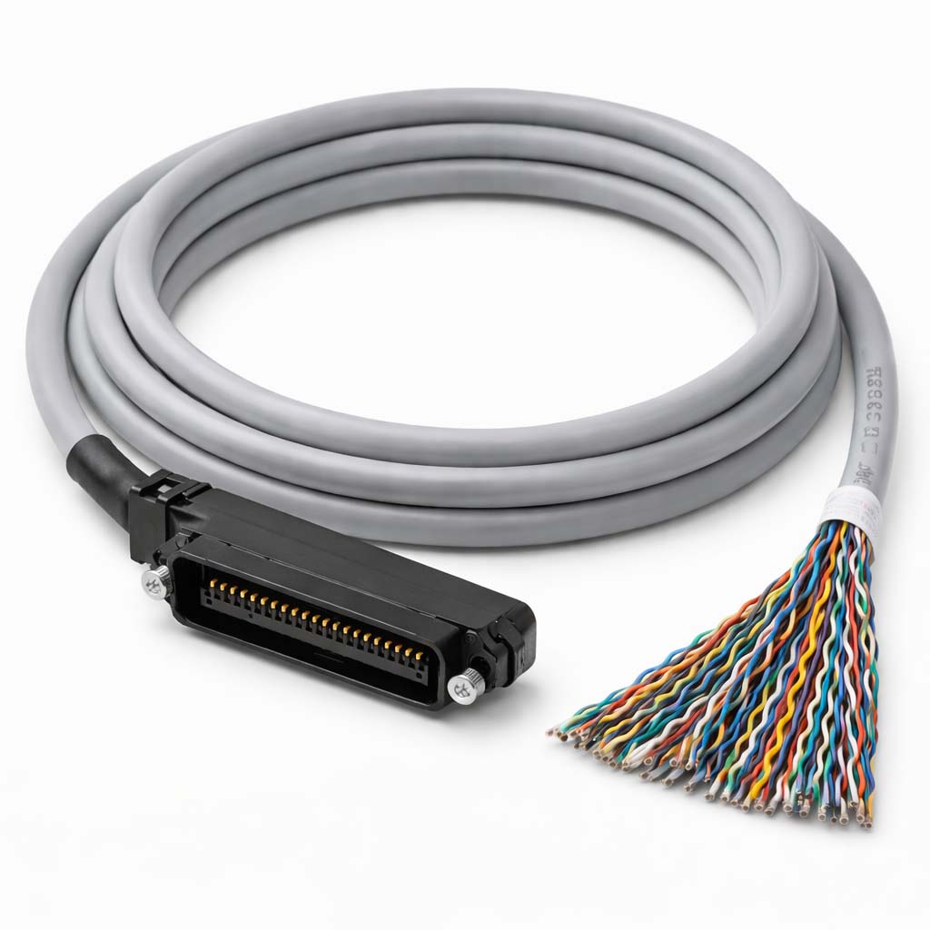 25 Pair Telco Riser Cable - 90° Female to Blunt - CMR - Cat3 - Gruber ...