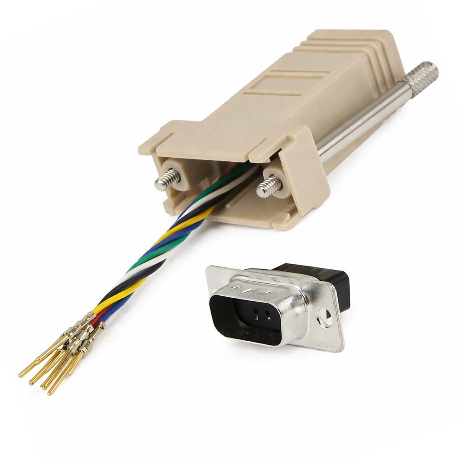 Modular Adapter- DB9 Male – RJ12 Adapter – 6P/6C/USOC - Gruber ...