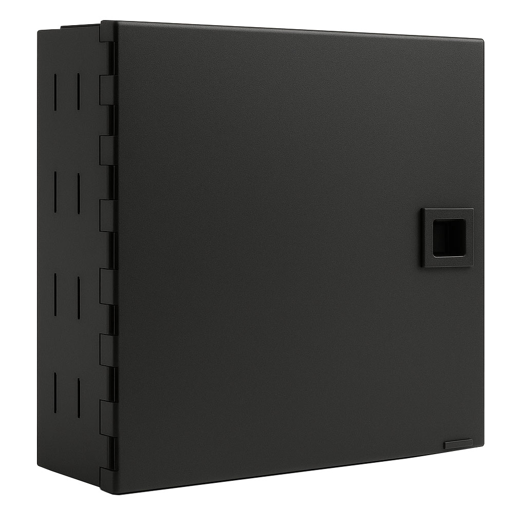 Wall Mounted Fiber Enclosure - Interior Locking Door - 2 Panel - 10.2 ...
