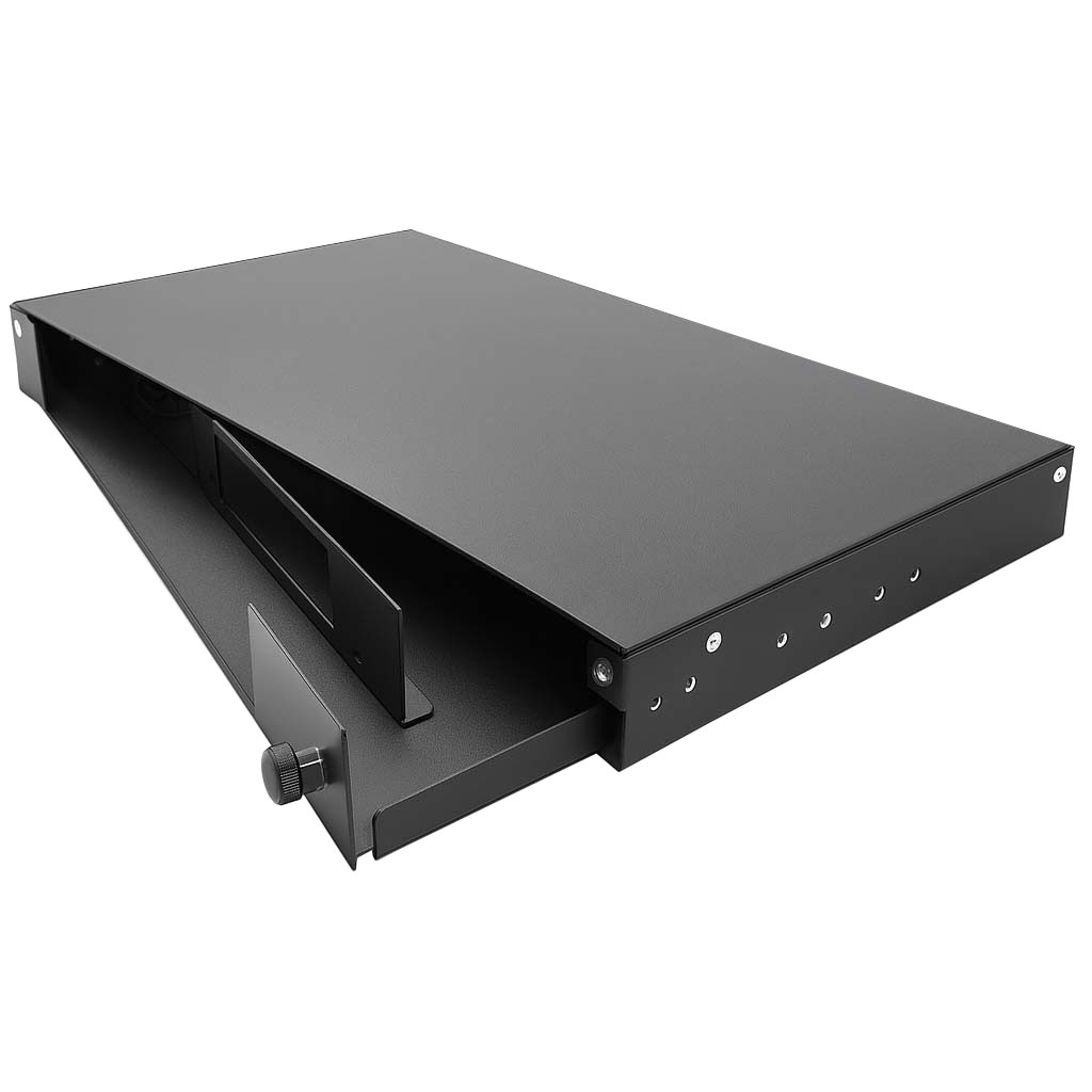 19" Fiber Enclosure - Rack Mount with Swing Out Panel - 2 Panel - 1U ...