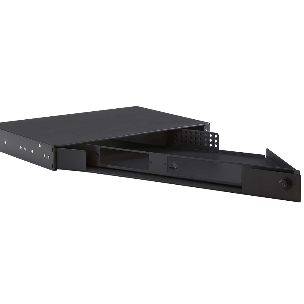 19" Fiber Enclosure - Rack Mount with Swing Out Panel - 2 Panel - 1U ...