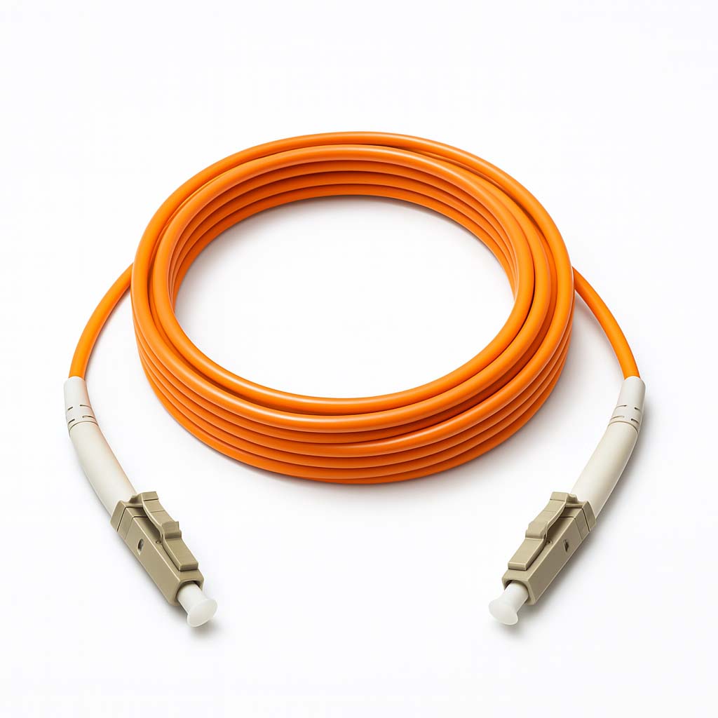 OM1 (LC - LC) Multi-Mode Simplex Fiber Cable - 3mm Orange Jacket ...