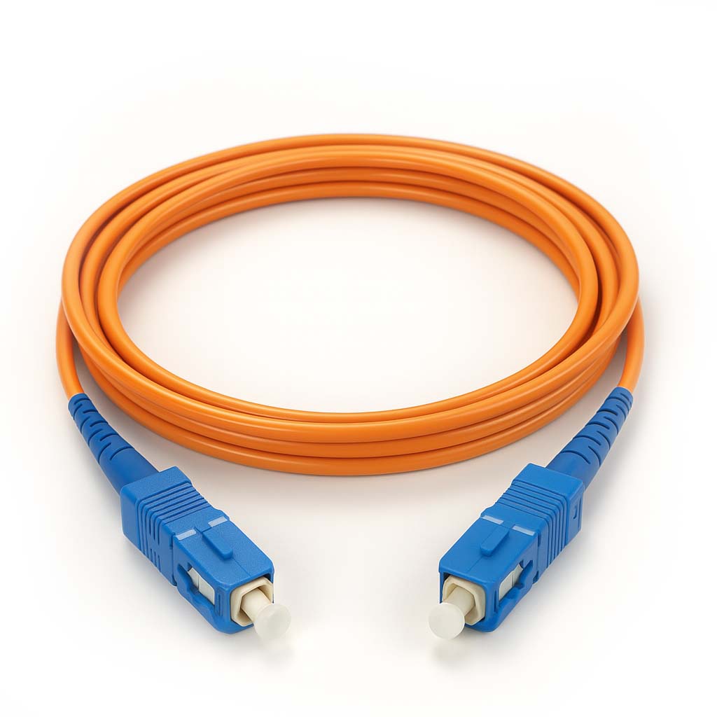 OM1 (SC - SC) Multi-Mode Simplex Fiber Cable - 3mm Orange Jacket ...