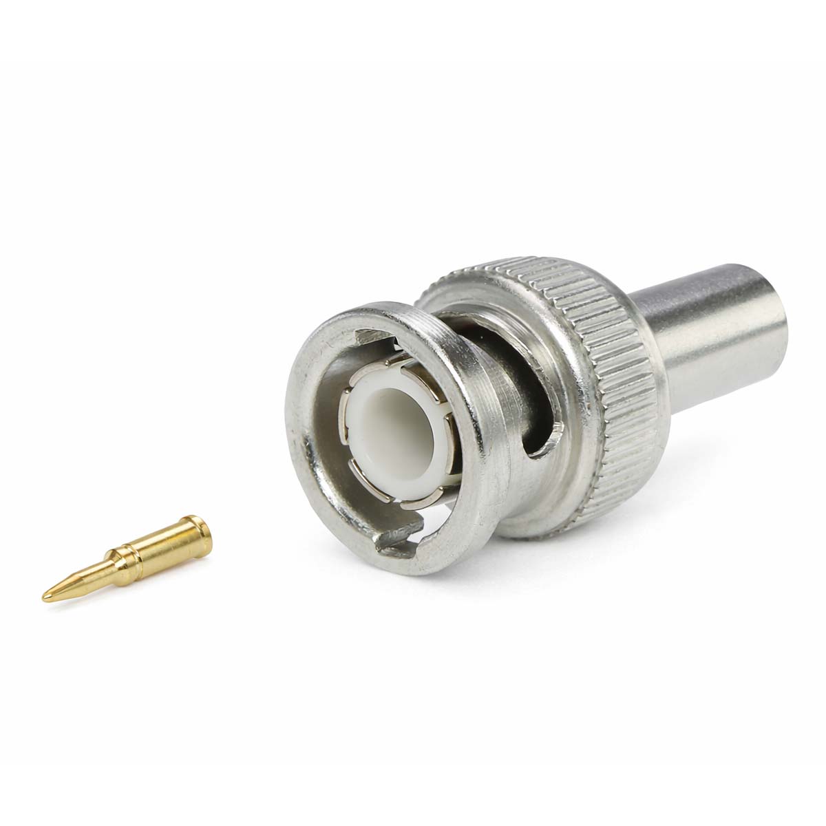BNC Connector - RG6 - Male - 2 Piece Hex Crimp - PVC - 75Ω - Gruber ...