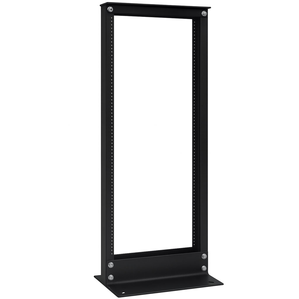 7' Two Post Aluminum Network Rack - Black - 19" (45U) - Gruber ...