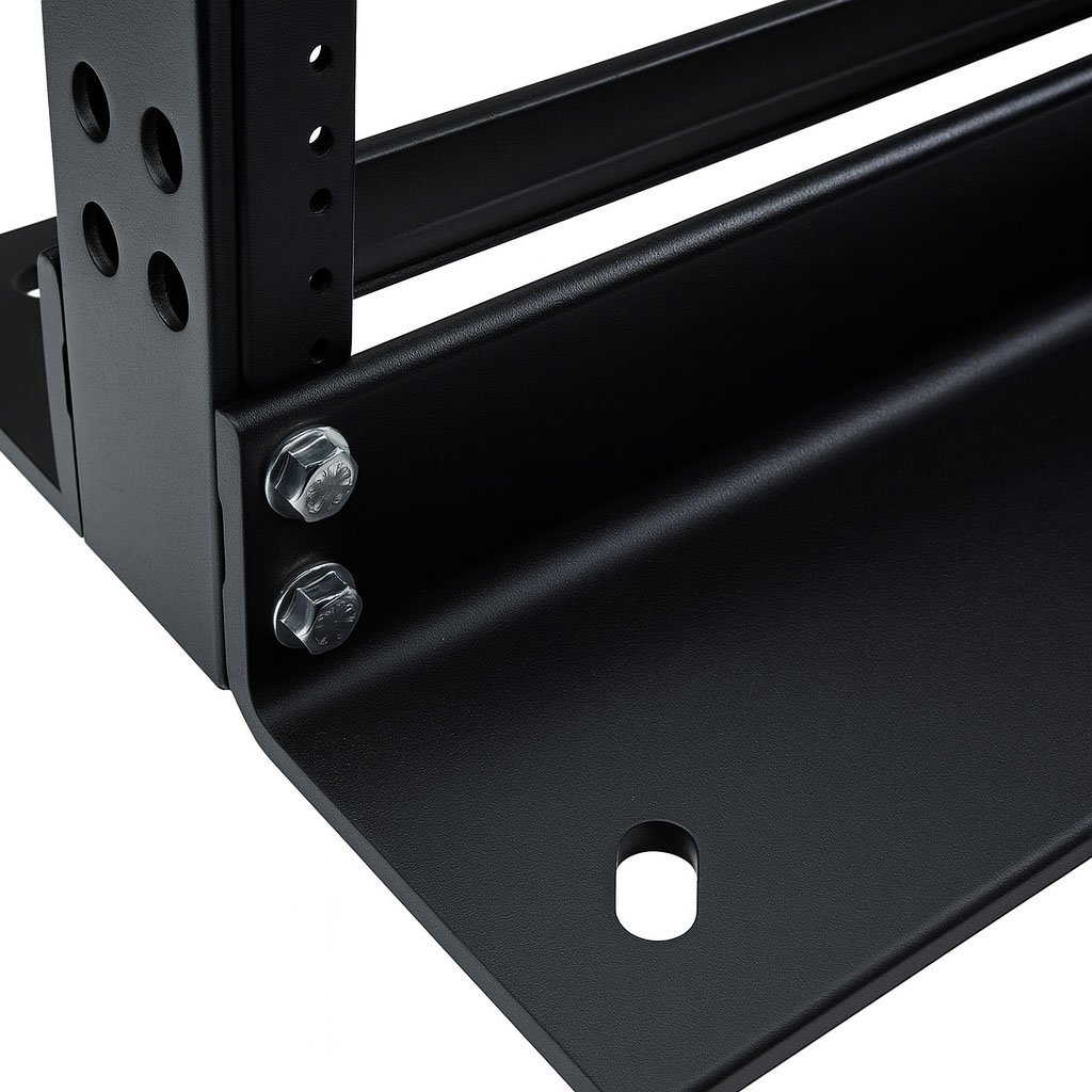 7' Two Post Aluminum Network Rack - Black - 19" (45U) - Gruber ...