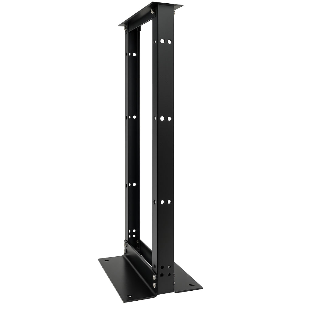 7' Two Post Aluminum Network Rack - Black - 19" (45U) - Gruber ...