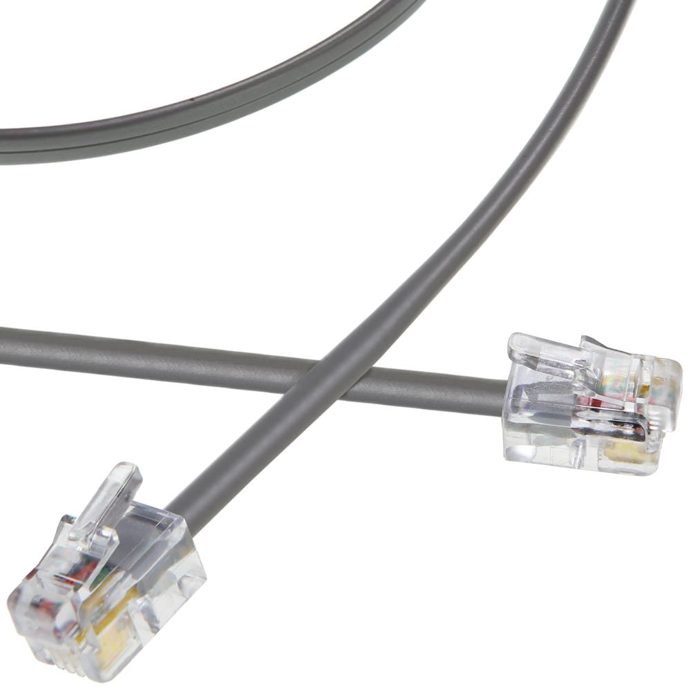 Flat Satin Cable RJ11 - 6 Position / 4 Wire - Proudly Made in the USA ...
