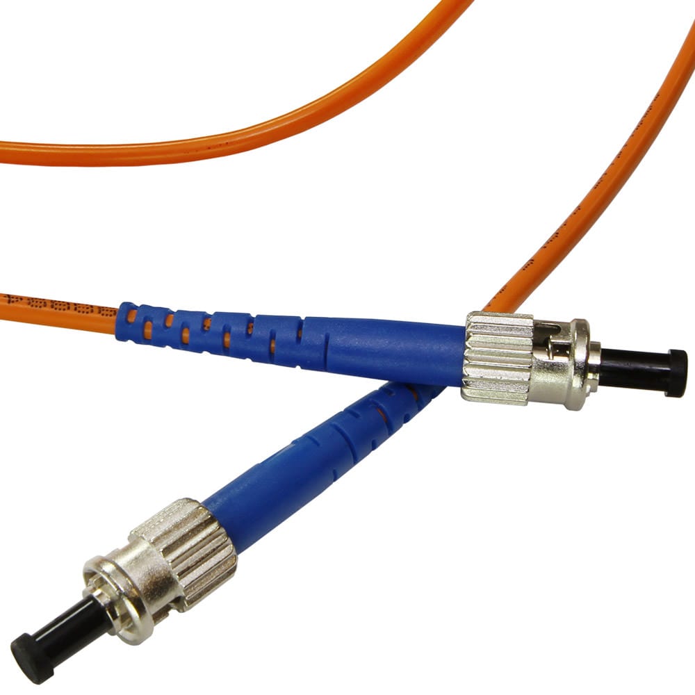 3mm OM1 ST/ST Multi-Mode Simplex Fiber Jumper Cable - ORANGE - Proudly ...