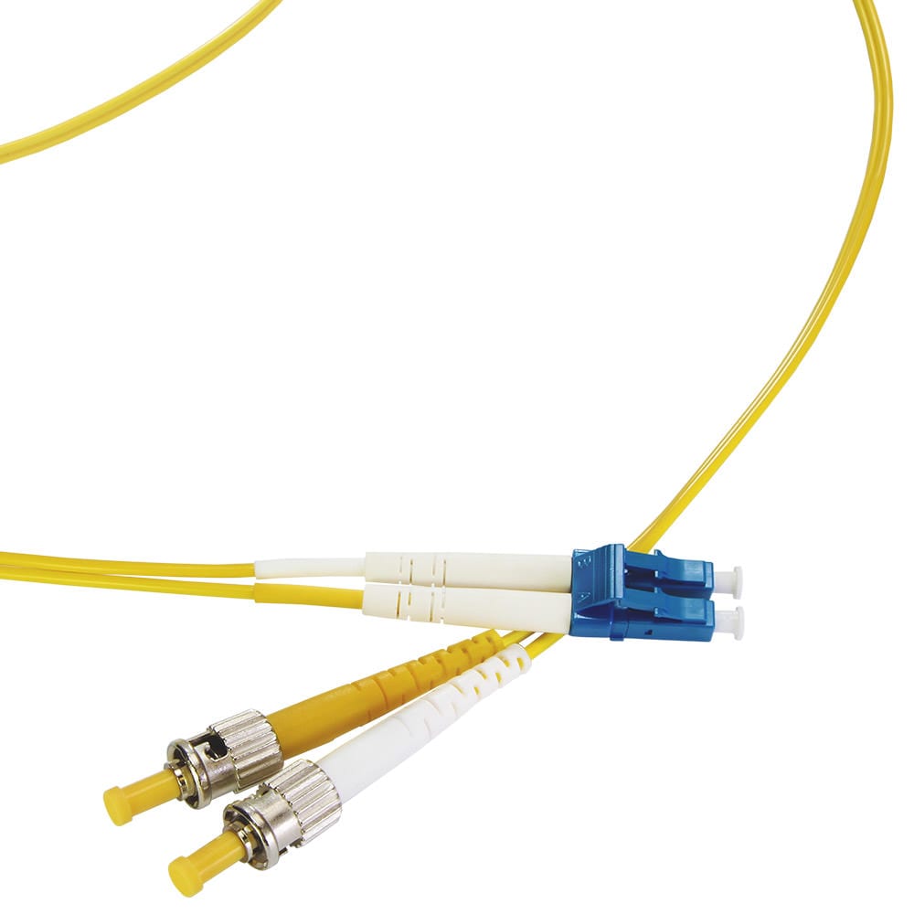2mm OS2 LC/ST Single-Mode Duplex Fiber Jumper Cable - YELLOW - Proudly ...