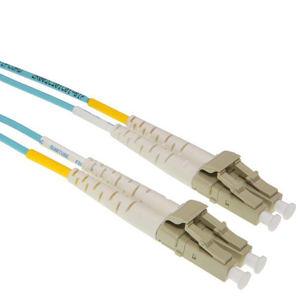 2mm OM4 LC/LC Multi-Mode Duplex Fiber Jumper Cable - AQUA - Proudly ...