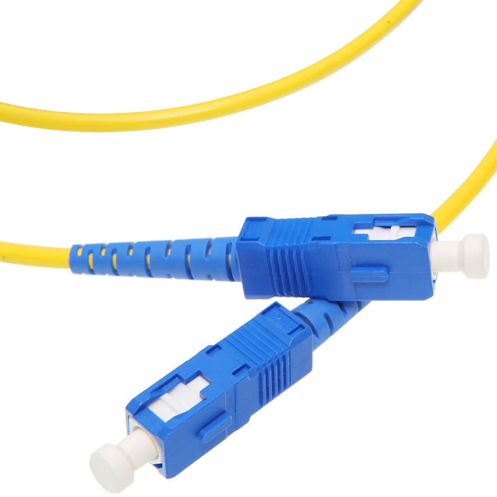 3mm OS2 SC/SC Single-Mode Simplex Fiber Jumper Cable - YELLOW - Proudly ...