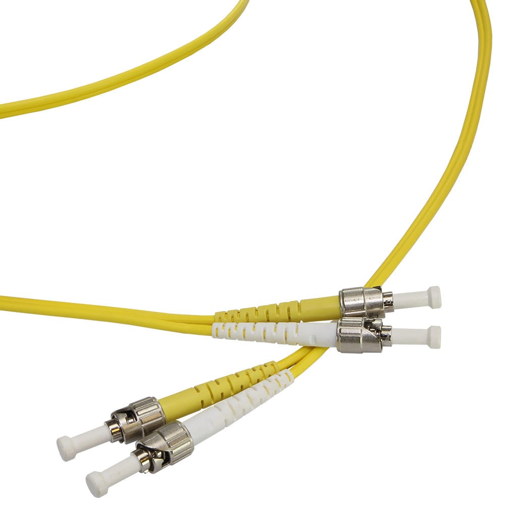 3mm OS2 ST/ST Single-Mode Duplex Fiber Jumper Cable - YELLOW - Proudly ...
