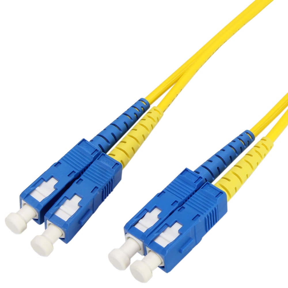 3mm OS2 SC/SC Single-Mode Duplex Fiber Jumper Cable - YELLOW - Proudly ...