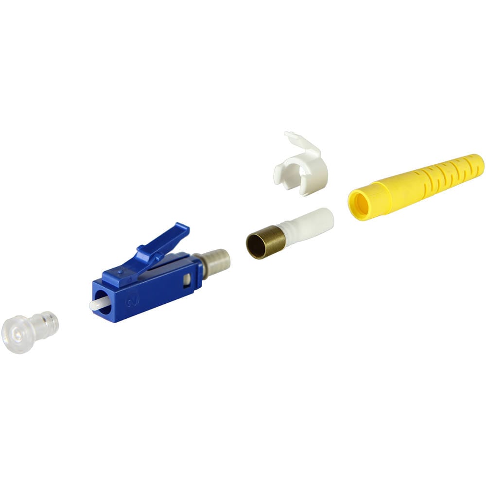 LC SingleMode Simplex Fiber Connector - 1.6mm-2mm - Ceramic - Blue ...