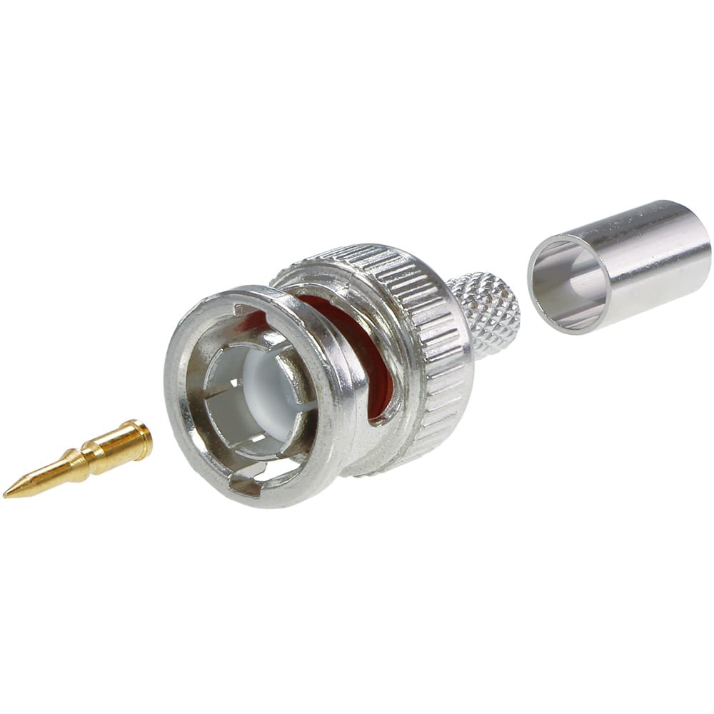 BNC Connector - RG59/62 - Male - 3 Piece Hex Crimp - PVC - Gruber ...