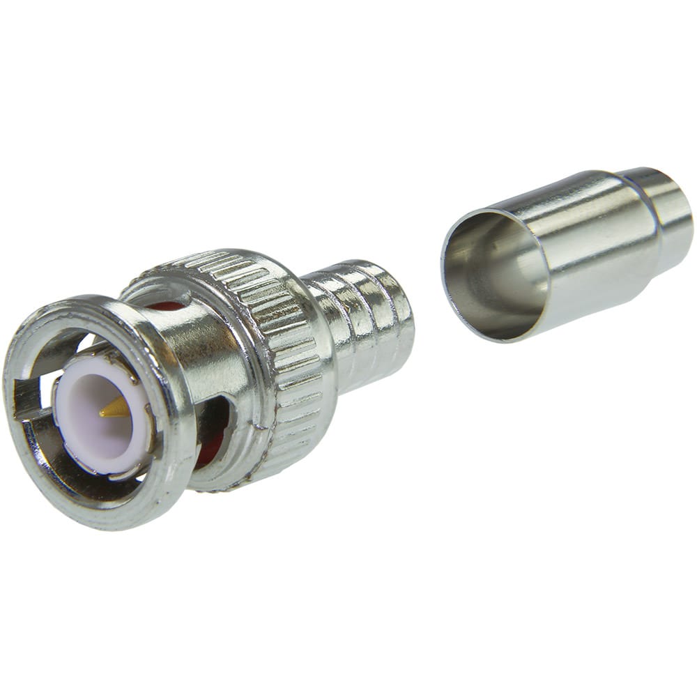 BNC Connector - RG59/62 - Male - 2 Piece Hex Crimp - PVC - Gruber ...