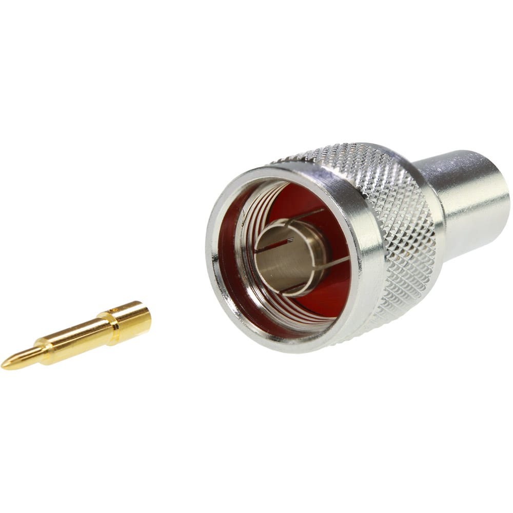 N Connector - LMR400/B9913/B7810A/B8214 - Male Crimp Straight - Gruber ...