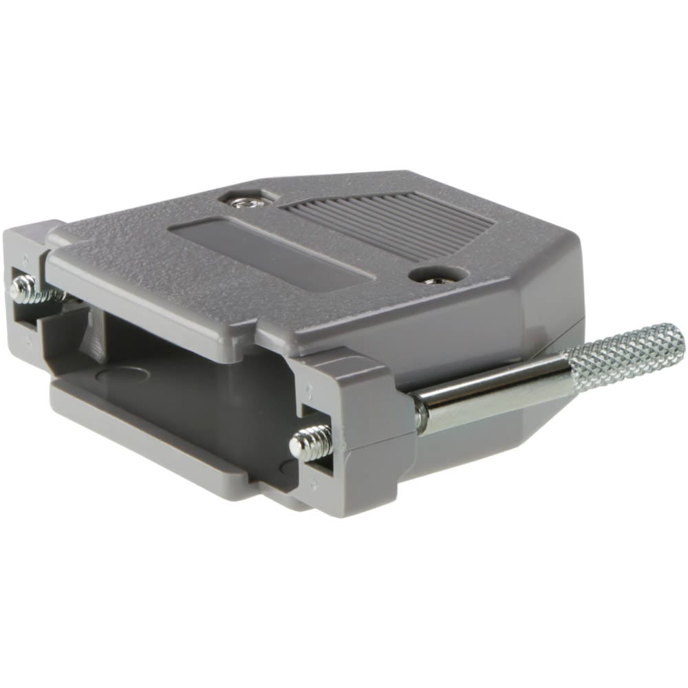 DB25 Plastic Hood w Thumbscrews - Gray - Connector Termination - Gruber ...