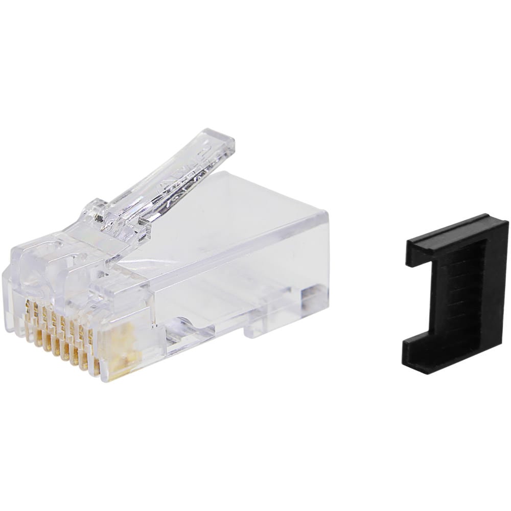 ModPlug RJ45 8P/8C - Round Wire - Stranded - HQ AMP w Loadbar - Gruber ...