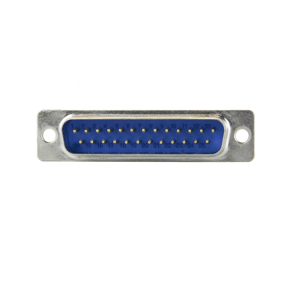DB25 Female Block - IDC Flat Cable Crimp - Blue with Tin shell ...