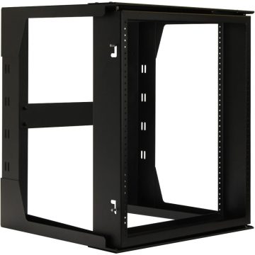 2 Post 4 Foot Aluminum Network Rack - 24U - Black - 19" Cable ...