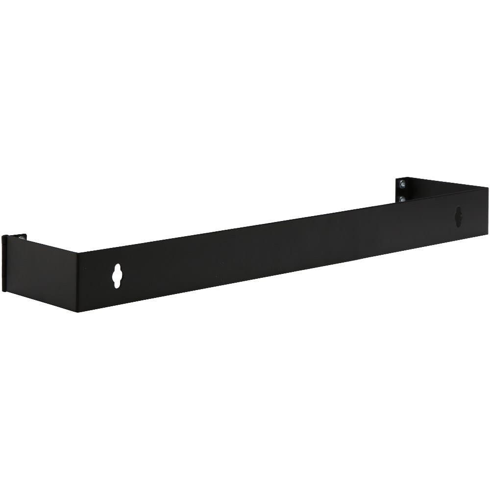 Hinged Wall Mount Bracket with Pemnuts - Carbon Steel - Satin Black ...