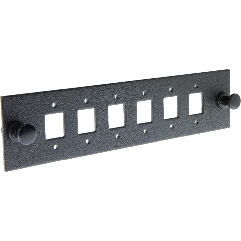 Unloaded 6 Port Fiber Adpt Panel - LGX - SC/Simplex - BLACK - Gruber ...