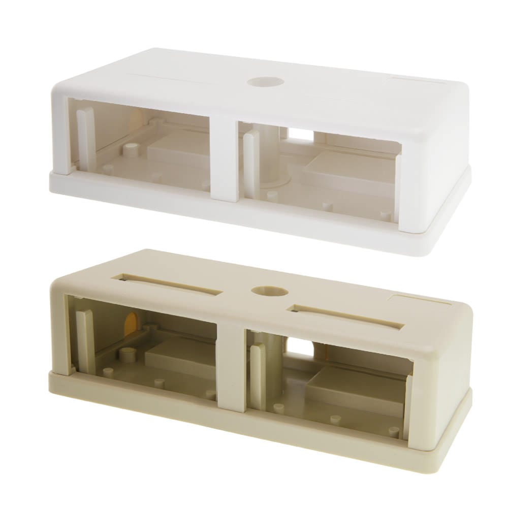 Surface Mount Box, Holds Two Inserts (not included), Beige - Gruber ...