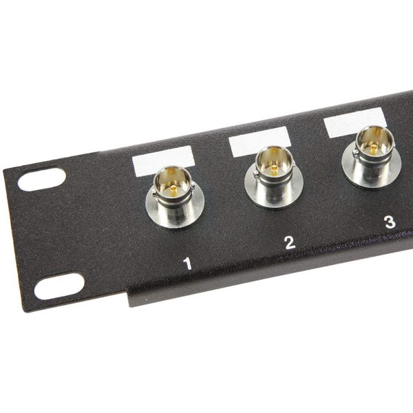 BNC 16-Port 1U Feedthru Panel - Loaded - 75-OHM - Gruber Communications