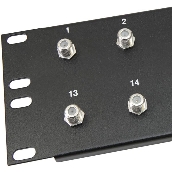 F Loaded Feedthru 24 Port Panel - 2U - 3GHz - Gruber Communications