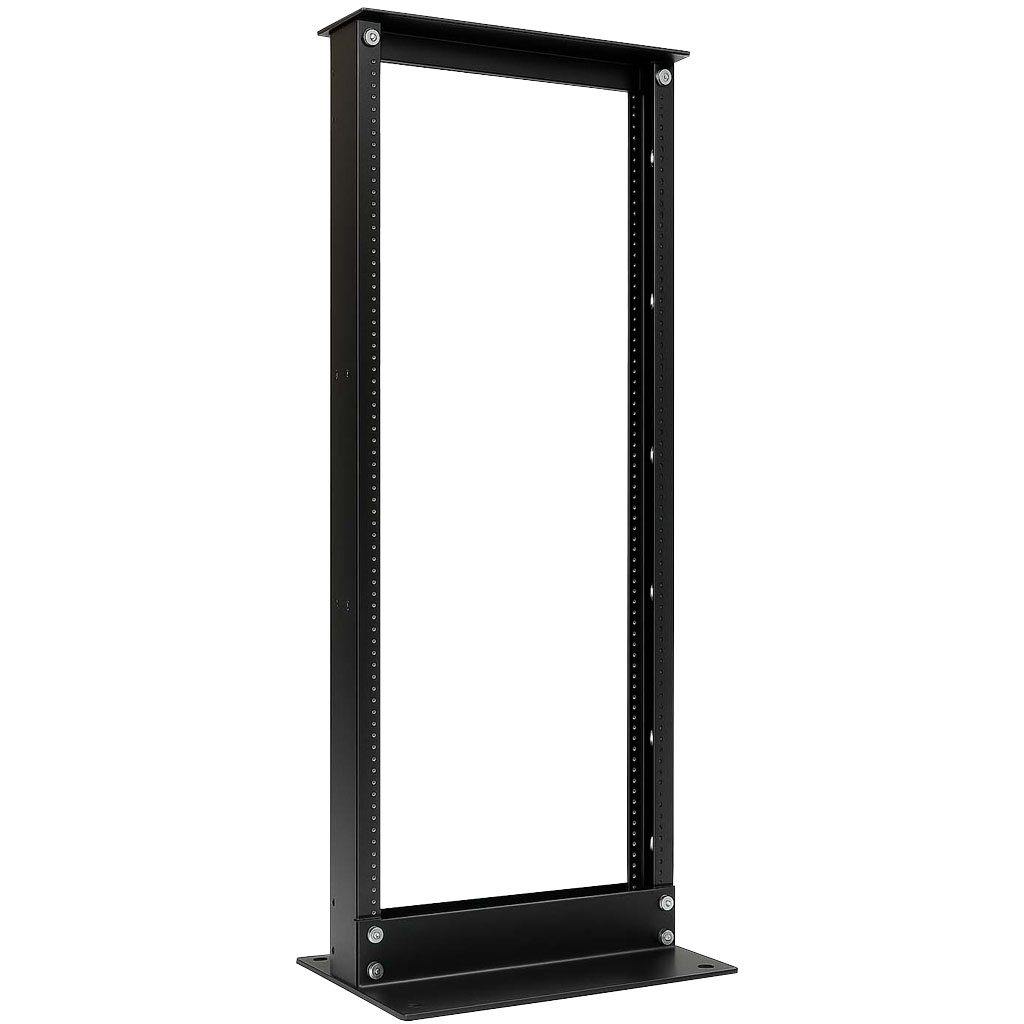 6' Two Post Aluminum Network Rack - Black - 19" (42U) - Gruber ...