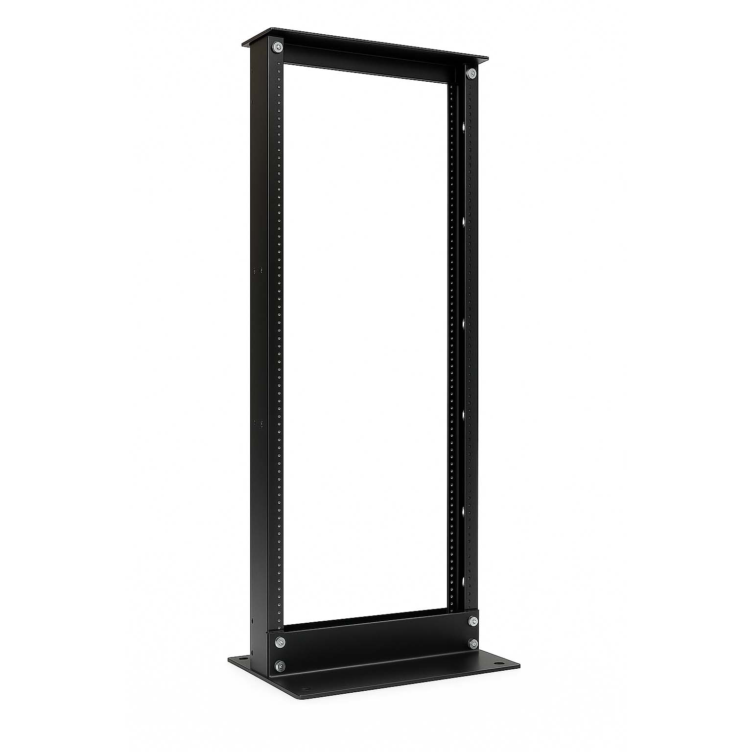 6' Two Post Aluminum Network Rack - Black - 19" (42U) - Gruber ...