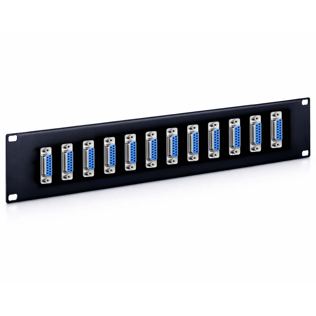 DB15 - 12 Port - Feedthru Panel - Female to Female - 2U - Loaded ...